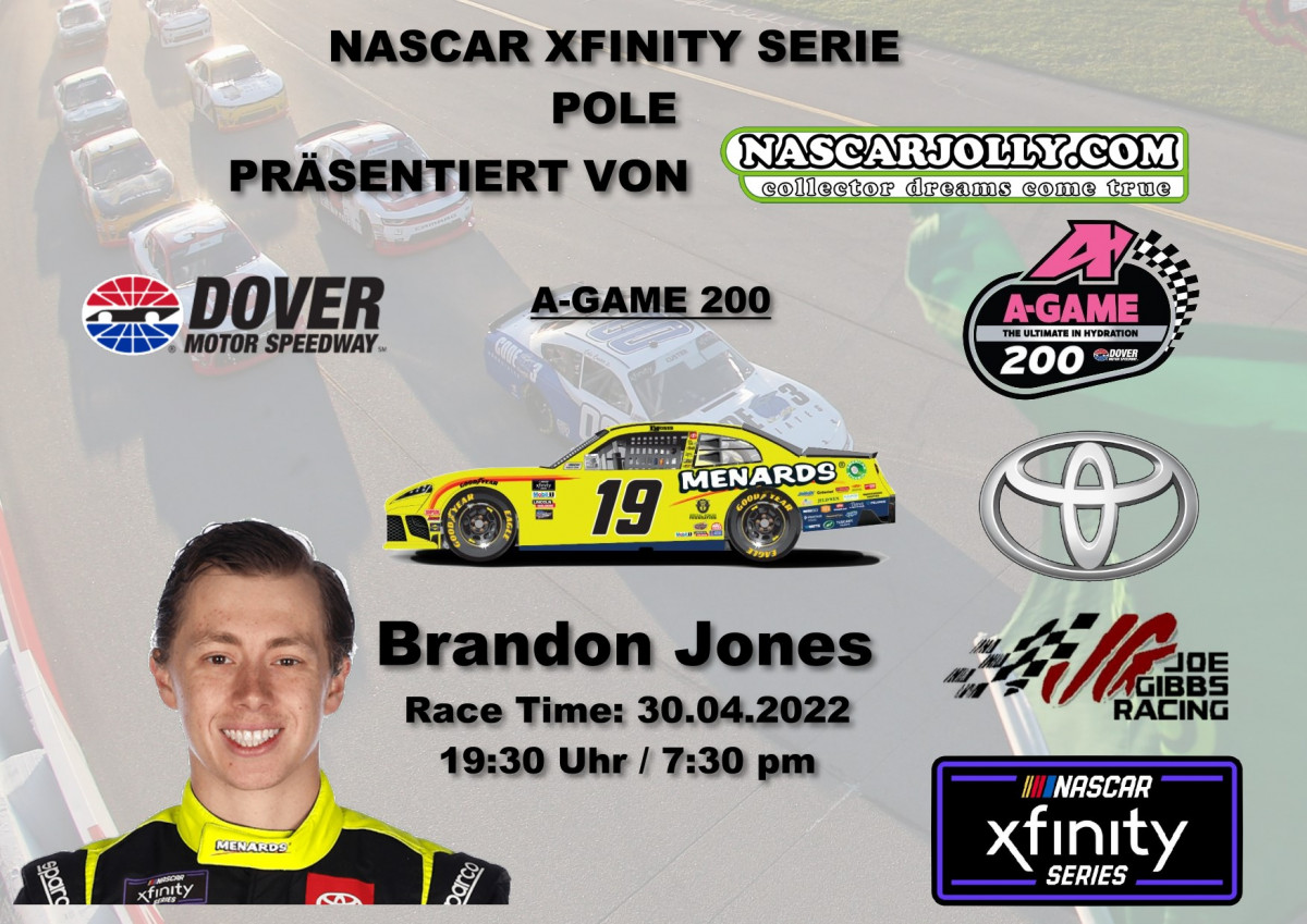 NXS 2022 Dover A-GAME 200 Pole | ThreeWide.de