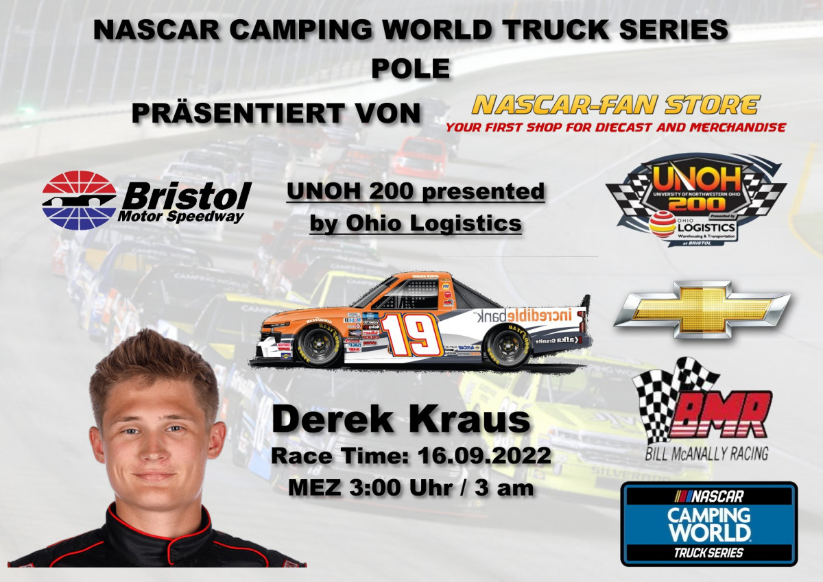 NCWTS 2022 Bristol UNOH 200 presented by Ohio Logistics Pole | ThreeWide.de