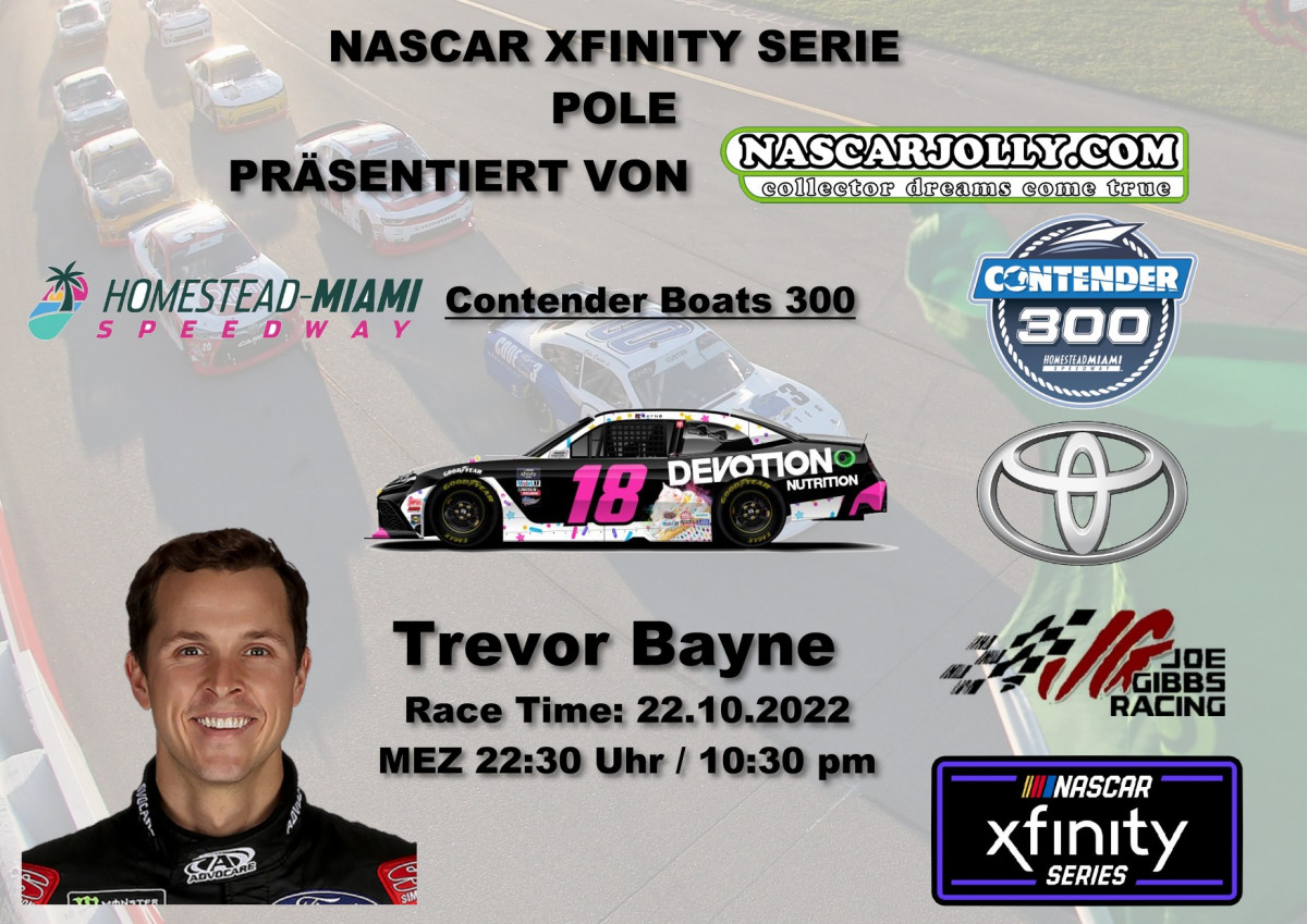NXS 2022 Homestead Contender Boats 300 Pole | ThreeWide.de